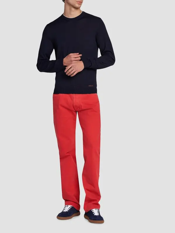 Versace Wool Crewneck Sweater