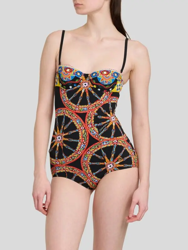 Dolce & Gabbana St. Retro One-piece Swimsuit