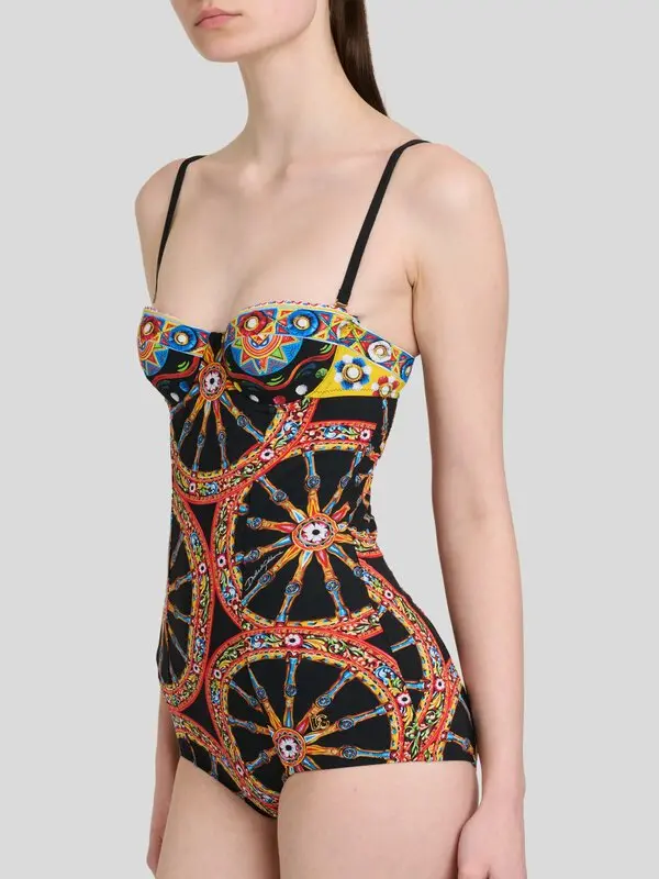 Dolce & Gabbana St. Retro One-piece Swimsuit