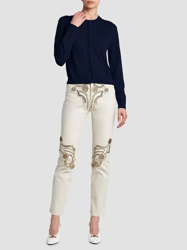 Versace La Vacanza Classic Wool Cardigan