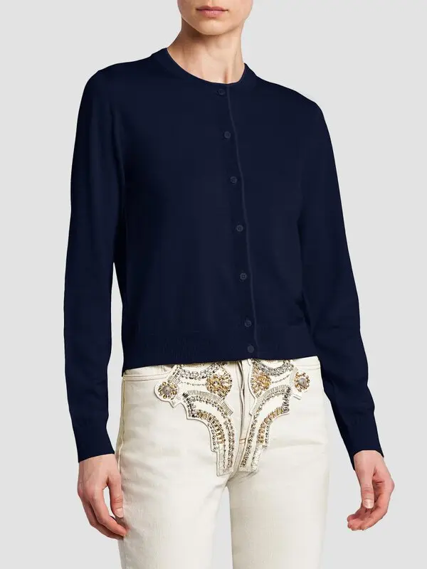 Versace La Vacanza Classic Wool Cardigan