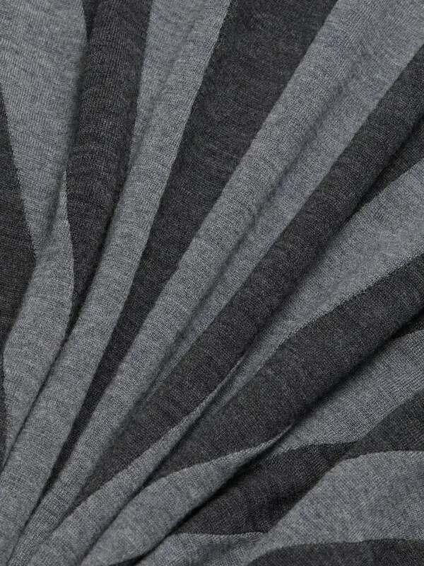 Versace Rays Intarsia-knit Polo Shirt