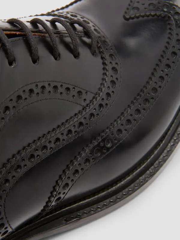 Versace Brogue Leather Oxford Loafers