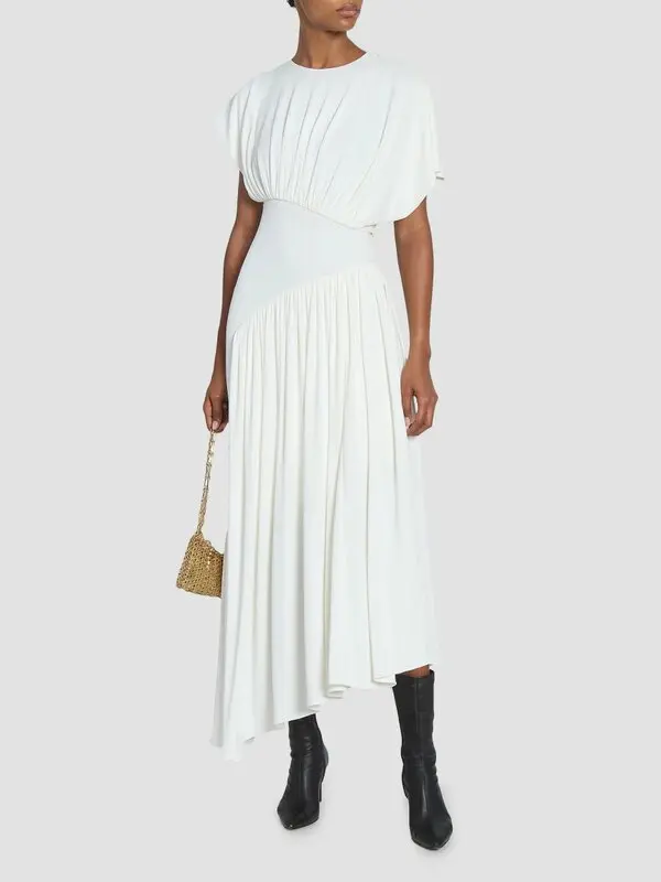 Rabanne Asymmetric Short-sleeve Midi-dress