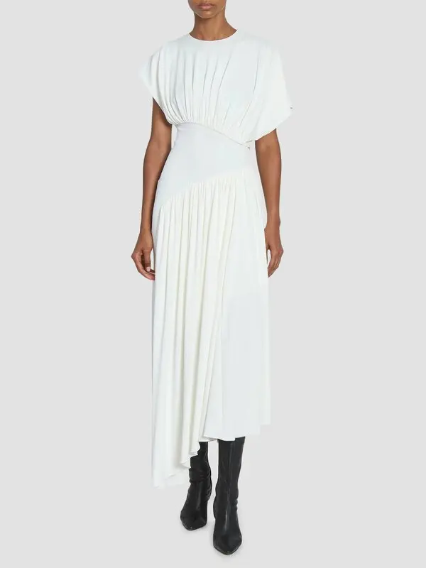 Rabanne Asymmetric Short-sleeve Midi-dress