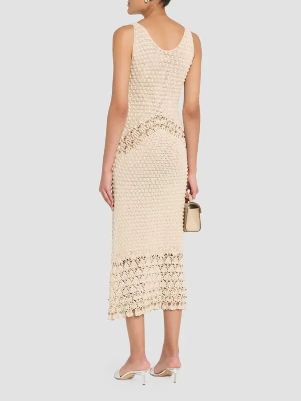 Rabanne Crochet Embellished Midi Dress