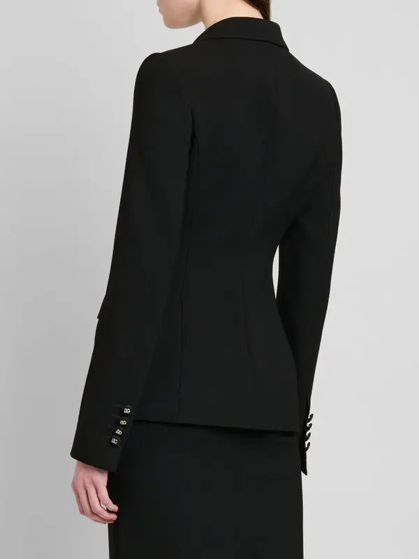 Dolce & Gabbana Virgin Wool Tailored Single-breasted Jacket