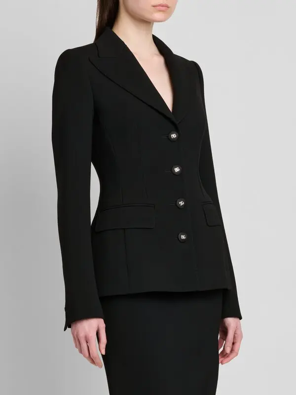 Dolce & Gabbana Virgin Wool Tailored Single-breasted Jacket