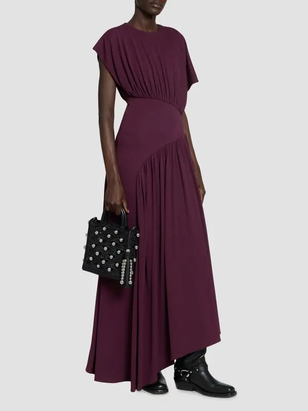 Rabanne Embellished Raffia Top Handle Bag