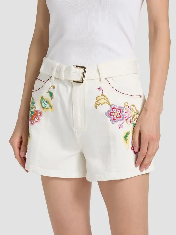 Cinq À Sept Jardin Boheme Belted Ceil Shorts
