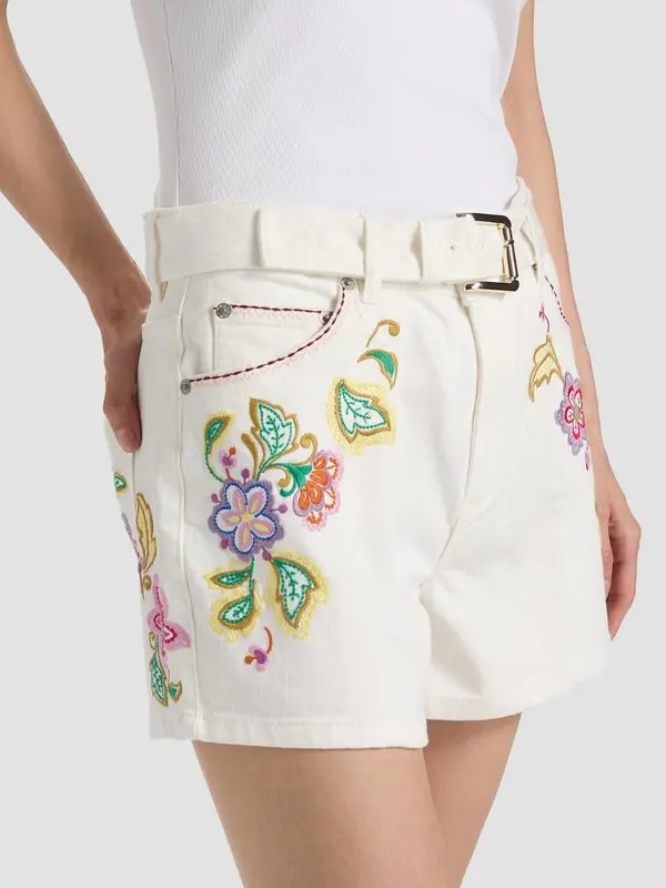 Cinq À Sept Jardin Boheme Belted Ceil Shorts