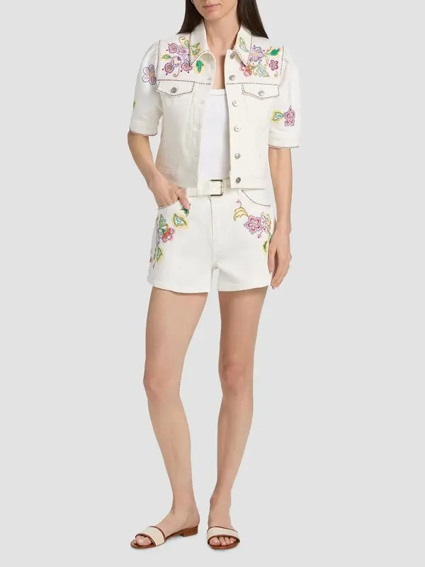 Cinq À Sept Jardin Boheme Belted Ceil Shorts