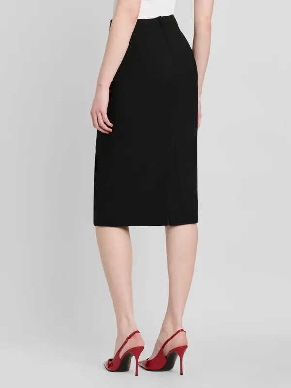 Dolce & Gabbana Virgin Wool Pencil Midi-skirt