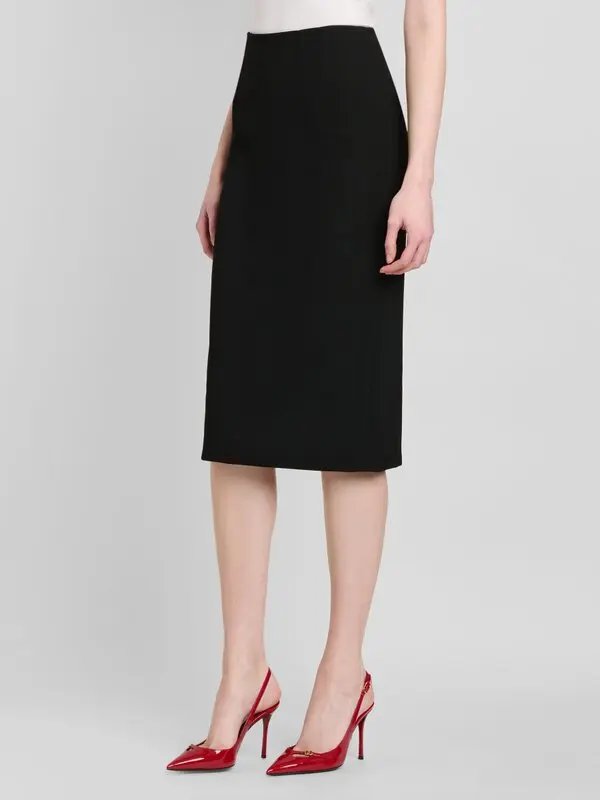 Dolce & Gabbana Virgin Wool Pencil Midi-skirt