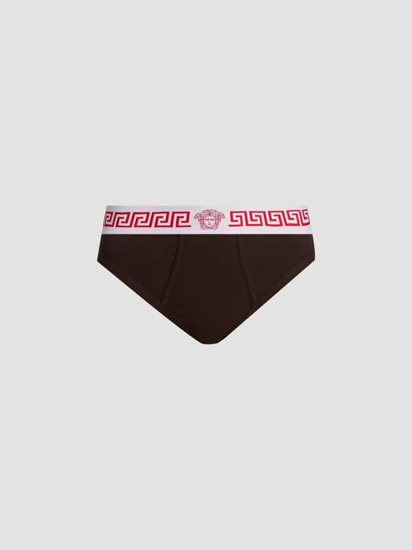 Versace Slip Cotton Rib Briefs