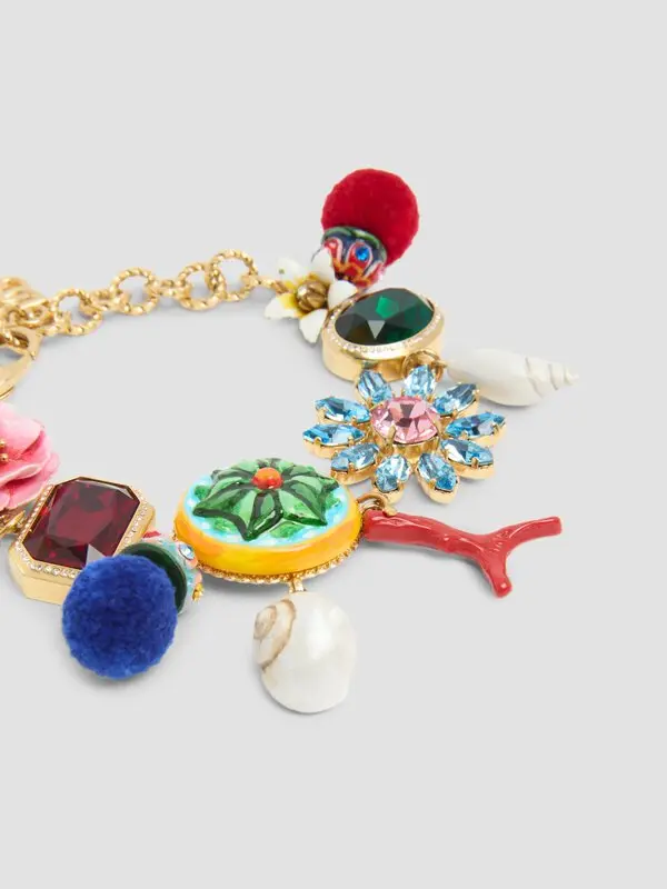 Dolce & Gabbana Goldtone & Mixed-media Charm Bracelet