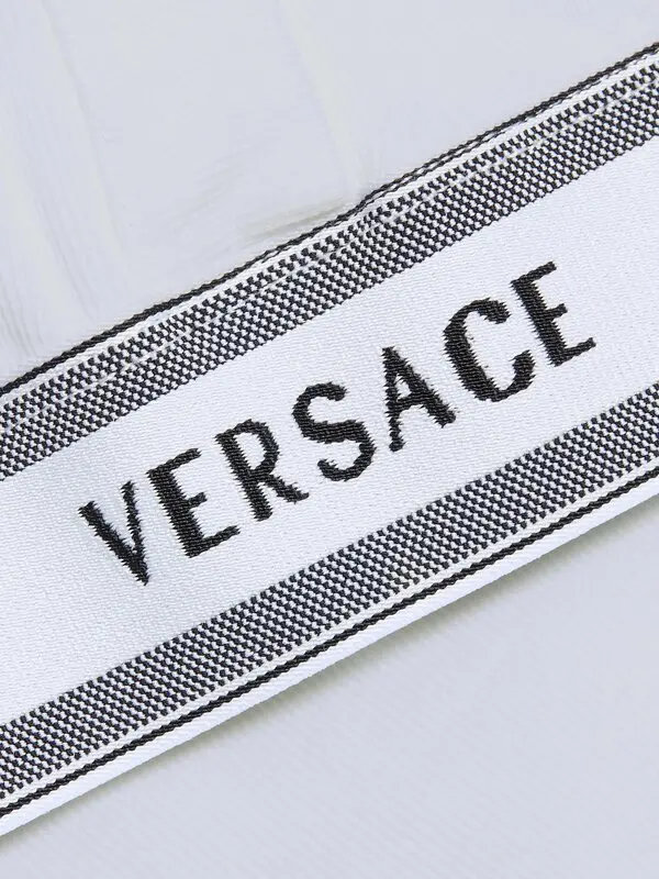 Versace Bio Cotton Rib-knit Bra