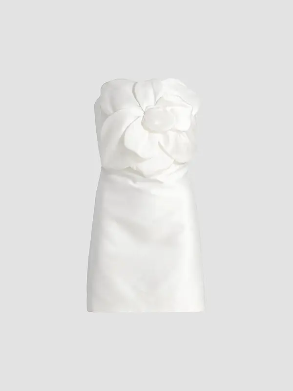 SACHIN BABI Anora Floral-appliqué Strapless Minidress