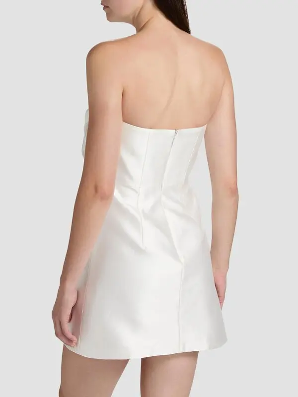 SACHIN BABI Anora Floral-appliqué Strapless Minidress