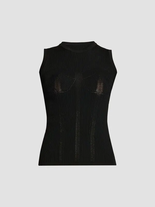 Dolce & Gabbana Mesh Tank - Nero