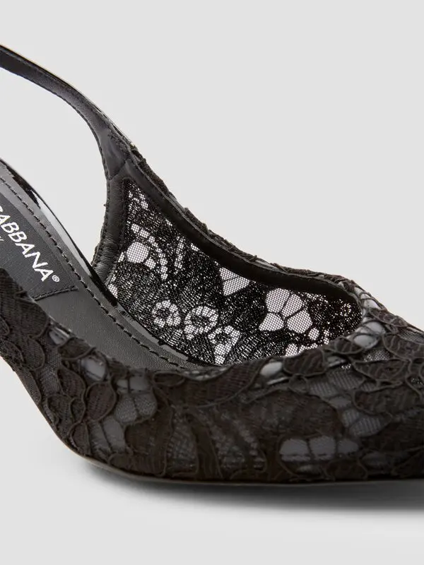 Dolce & Gabbana Lace Slingback Pumps