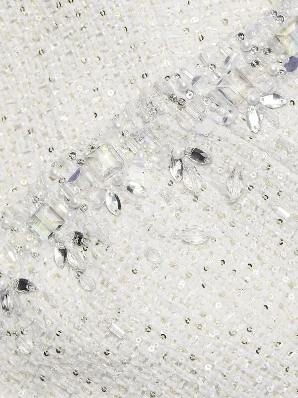 SACHIN BABI Daphne Embellished-tweed Strapless Minidress
