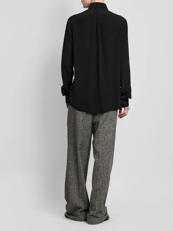 Dolce & Gabbana Silk Georgette Shirt - Nero