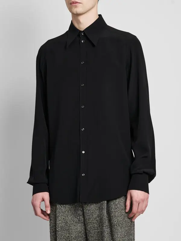 Dolce & Gabbana Silk Georgette Shirt - Nero