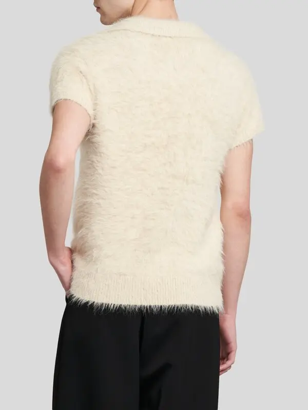 Dolce & Gabbana Textured Polo Shirt - Medium Beige