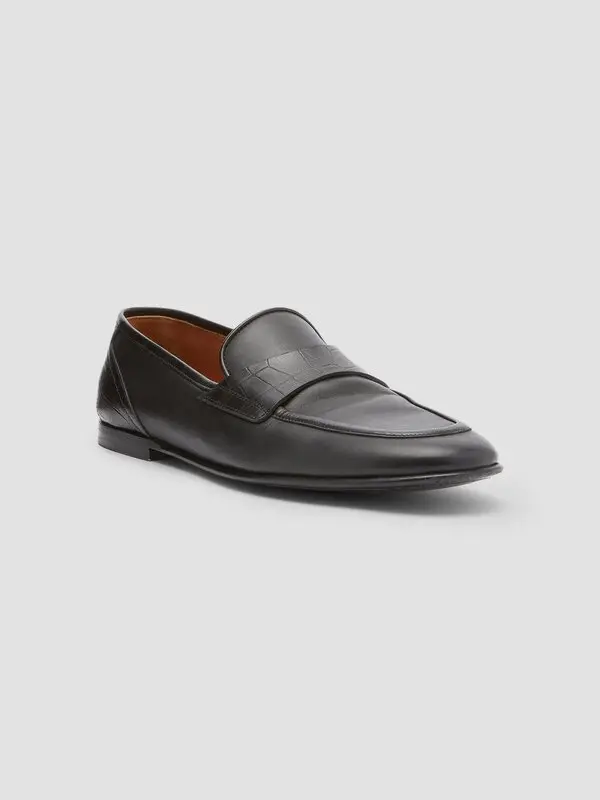Dolce & Gabbana Leather & Alligator Loafers