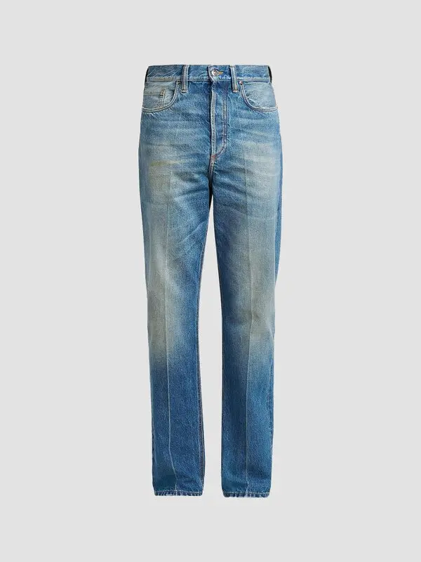 Versace Straight-leg Stone-washed Jeans