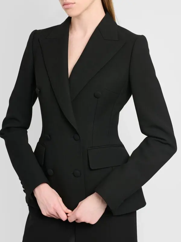 Dolce & Gabbana Double Crepe Wool Blazer