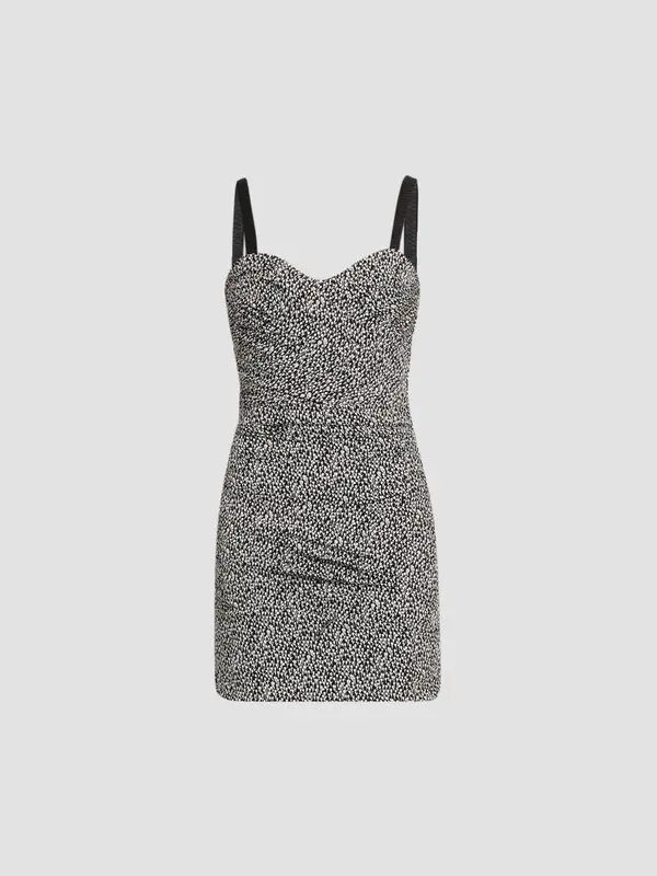 Dolce & Gabbana Printed Stretch Silk Mini Dress