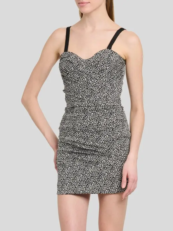 Dolce & Gabbana Printed Stretch Silk Mini Dress