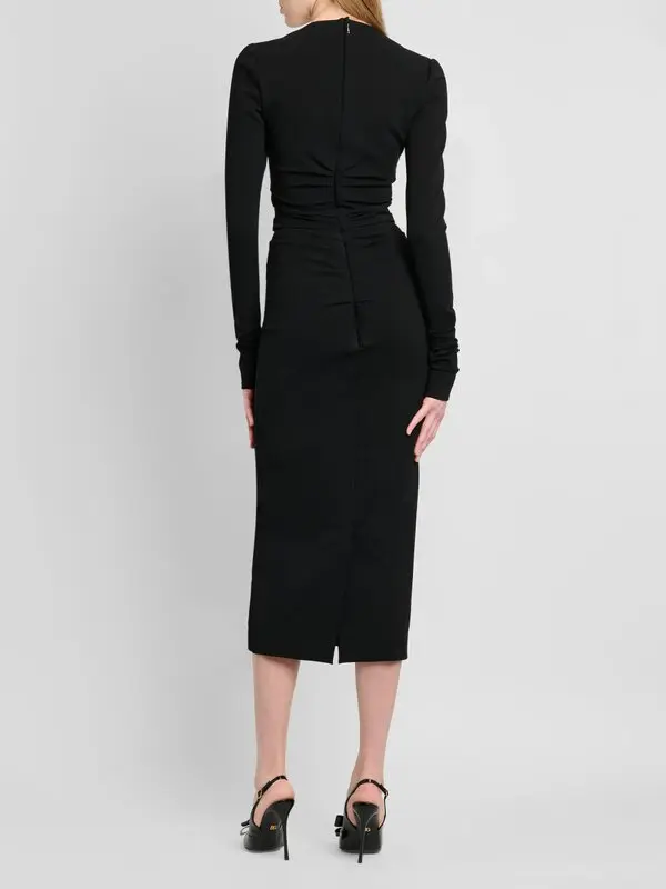 Dolce & Gabbana Jersey Scoopneck Midi Dress