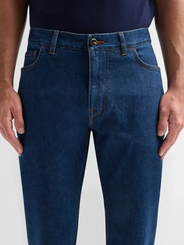 Isaia Indigo Slim-straight Jeans