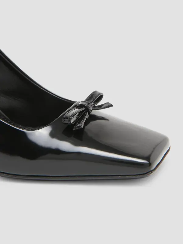 Dolce & Gabbana 105mm Patent Leather Slingback Pumps