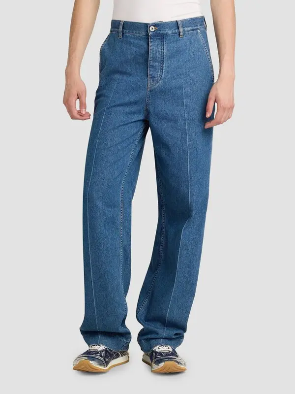 Bottega Veneta Atlantic Blue Straight Jeans
