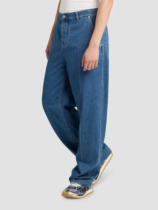 Bottega Veneta Atlantic Blue Straight Jeans