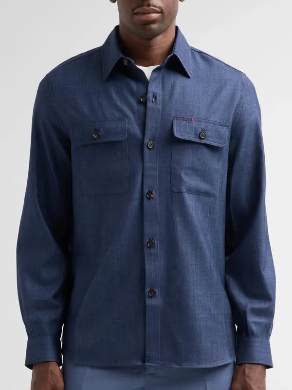 Isaia Summertime Denim Overshirt