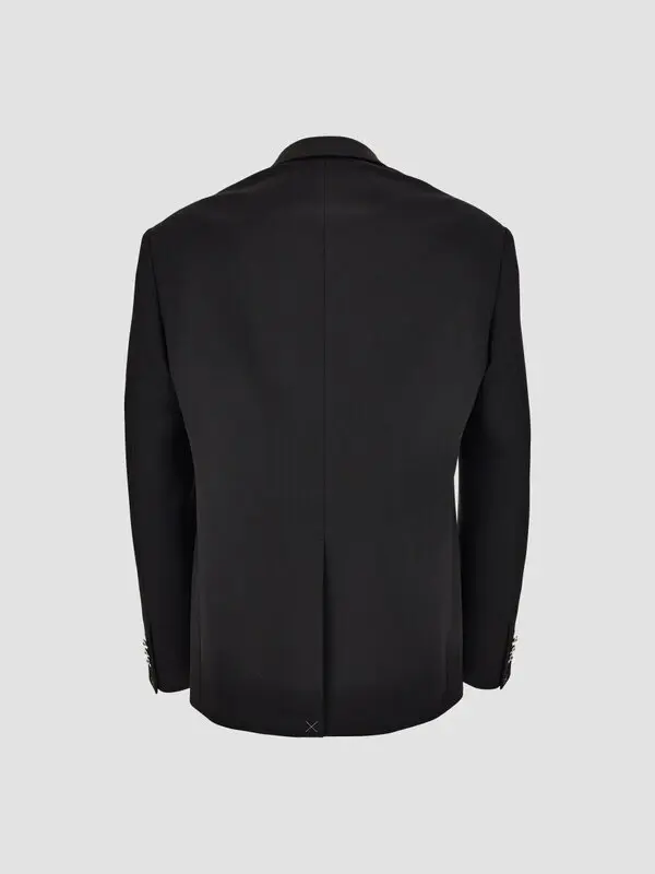 Versace Stretch-virgin Wool Peak-lapel Blazer
