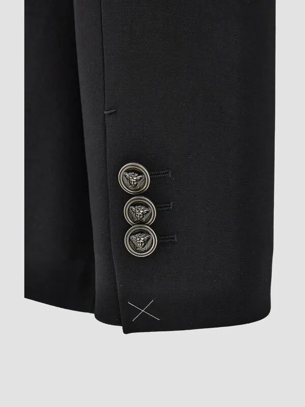 Versace Stretch-virgin Wool Peak-lapel Blazer