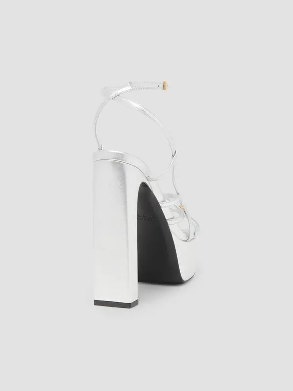 Versace Medusa 140mm Leather Platform Sandals