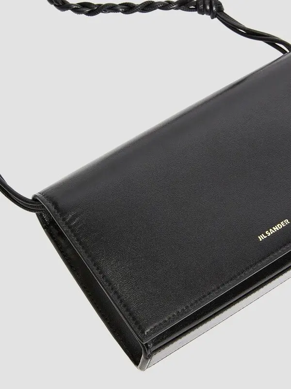 JIL SANDER Logo Leather Crossbody Bag