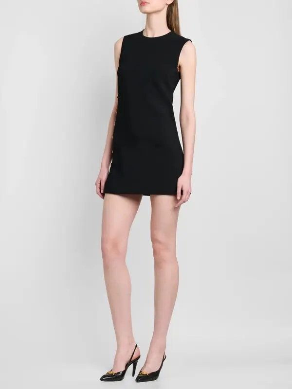 Versace Medusa Button Cady Mini Dress
