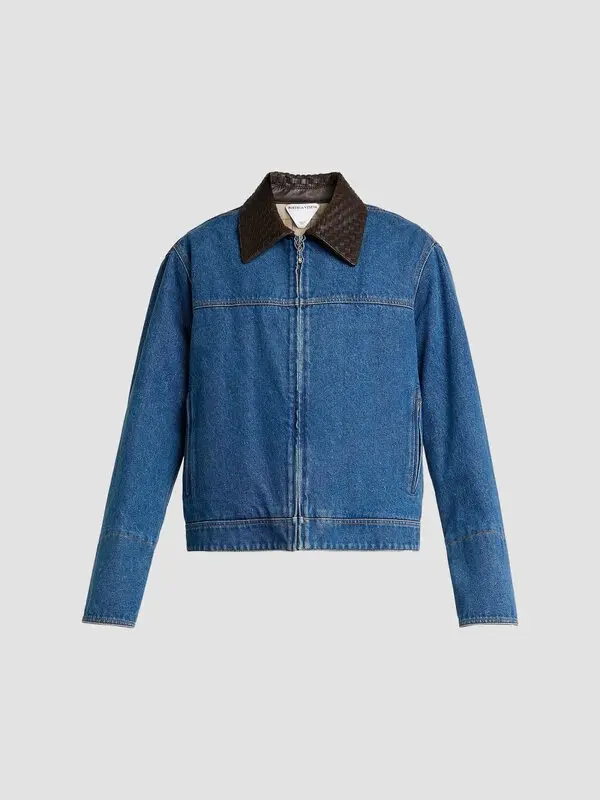 Bottega Veneta Medium Indigo Denim Padded Jacket