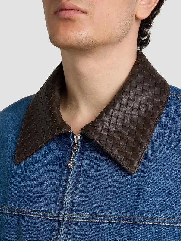 Bottega Veneta Medium Indigo Denim Padded Jacket