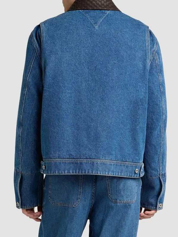 Bottega Veneta Medium Indigo Denim Padded Jacket