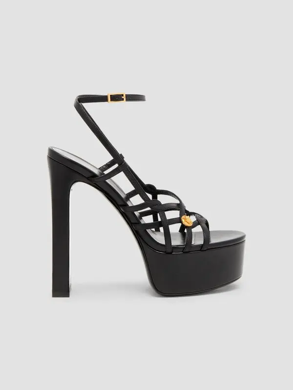 Versace 140mm Medusa-detail Leather Platform Sandals