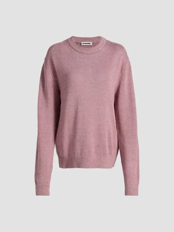 JIL SANDER Hemp-silk Crewneck Sweater